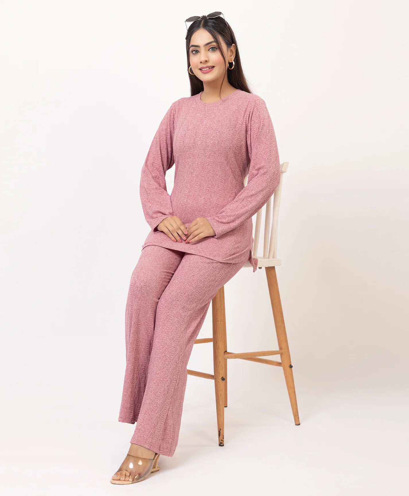 Ultra-Soft Textured Winter Co-ord Set – Melini India